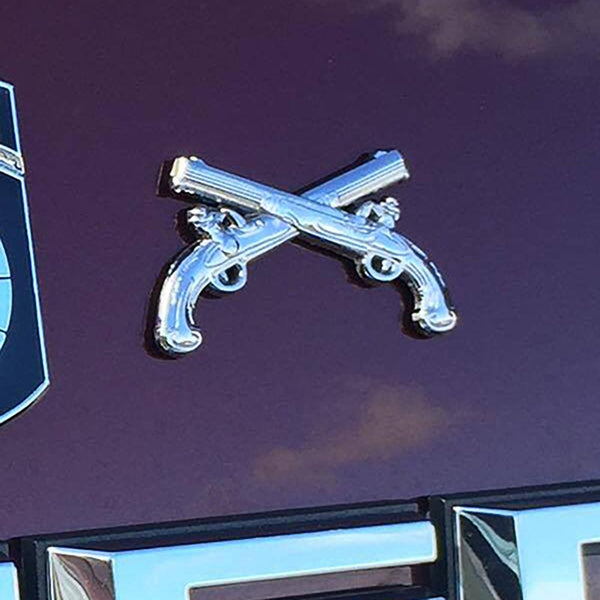 Military Police MP Metal Car Emblem – Army Chrome Badge – Auto Medals