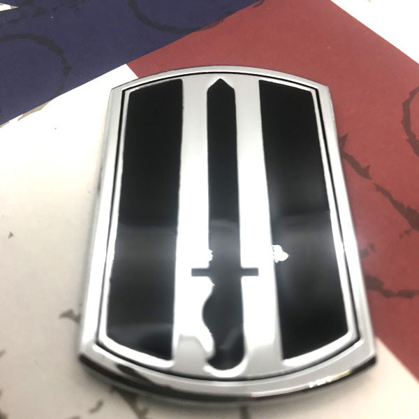 193rd Infantry Brigade Metal Car Emblem – No Ground to Give – Auto Medals