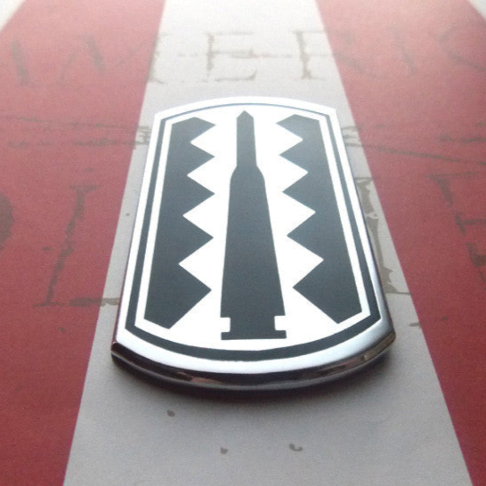197th Infantry Brigade Metal Decal Auto Medals