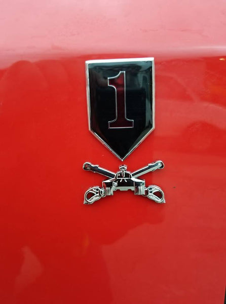 Armor Branch Insignia Decal Metal Car Emblem Military Auto Crest ...