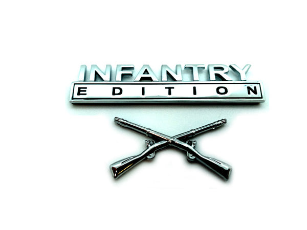Infantry Edition Automotive Badge for Cars & Trucks Auto Medals