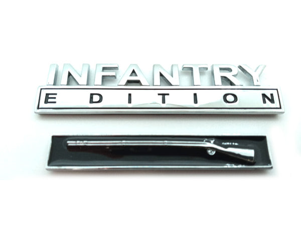 Infantry Edition Automotive Badge for Cars & Trucks Auto Medals