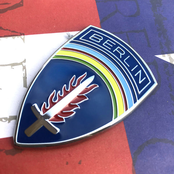 Army Berlin Brigade Metal Car Emblem – Outpost of Freedom Decal – Auto ...