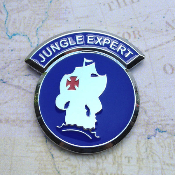 Jungle Expert Badge Metal Decal for Trucks, Cars, SUVS or Motorcycles ...