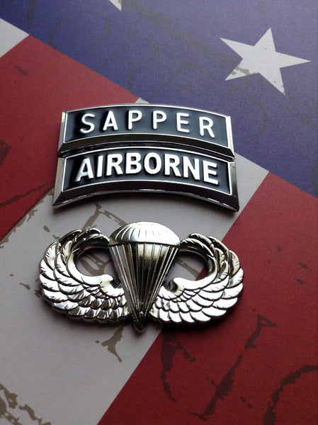 Sapper Tab Army Badge Car Emblem – Military Auto Crest Replica Auto Medals